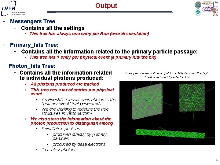 A full and customizable simulation of a scintillation