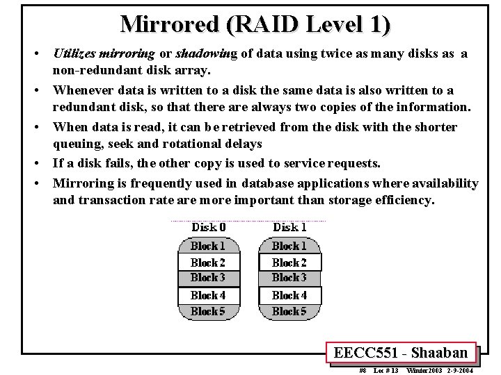 Magnetic Disk Characteristics IO Connection Structure Types of