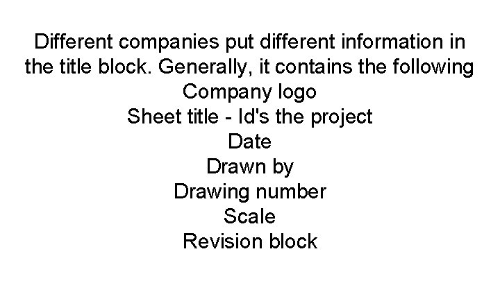 00105 09 Construction Drawings The title block is
