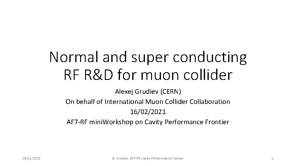 Normal and super conducting RF RD for muon