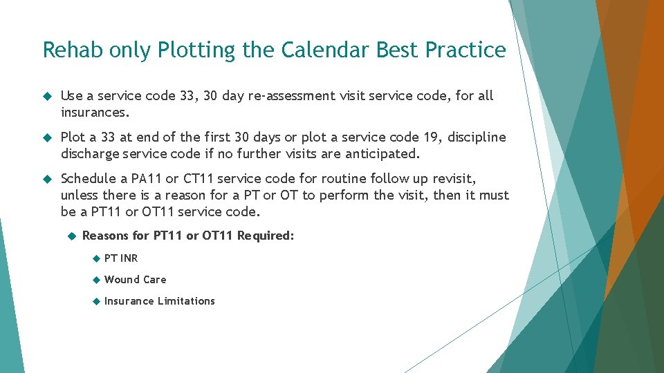 VNA Best Practice for Plotting the Calendar January