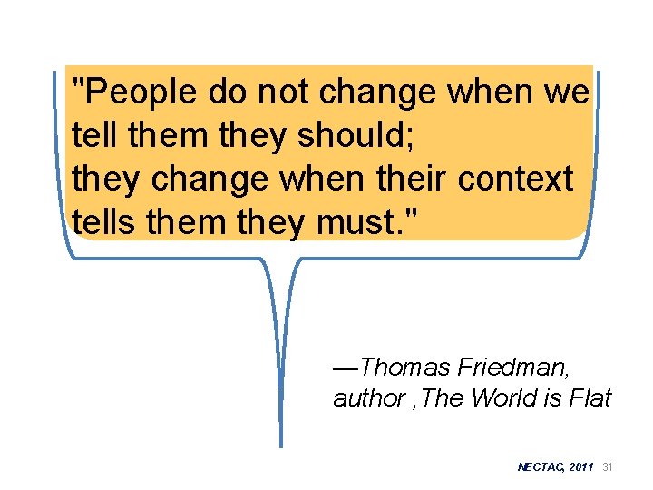 Ensuring Sustainable Change The Long and Winding Road