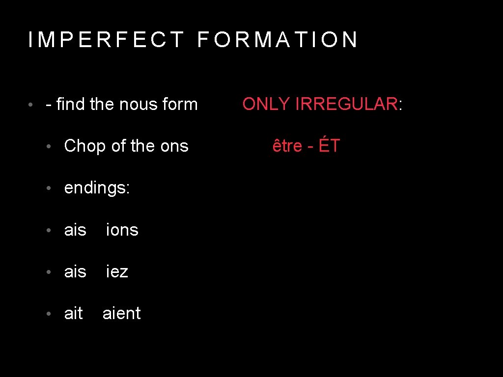 DO NOW Write the rule for determining whether