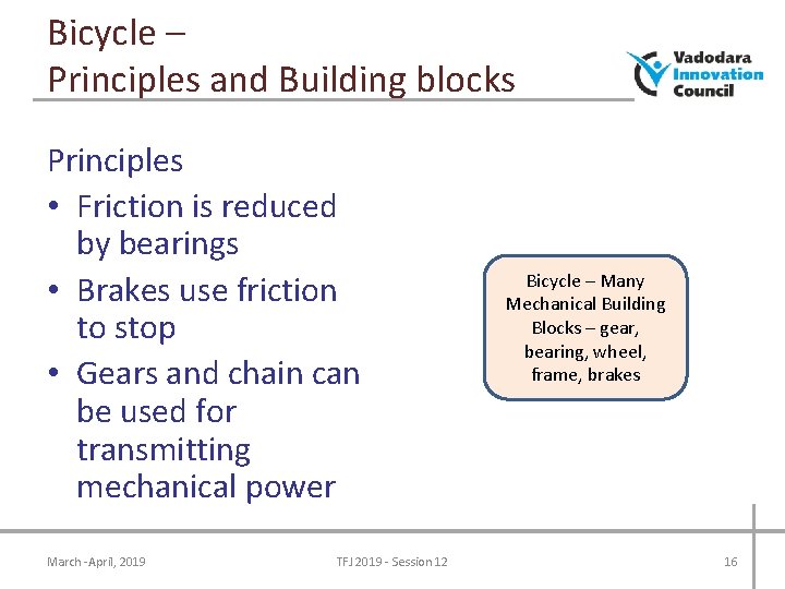 Tod Fod Jod 2018 19 Gadgets Principles Building