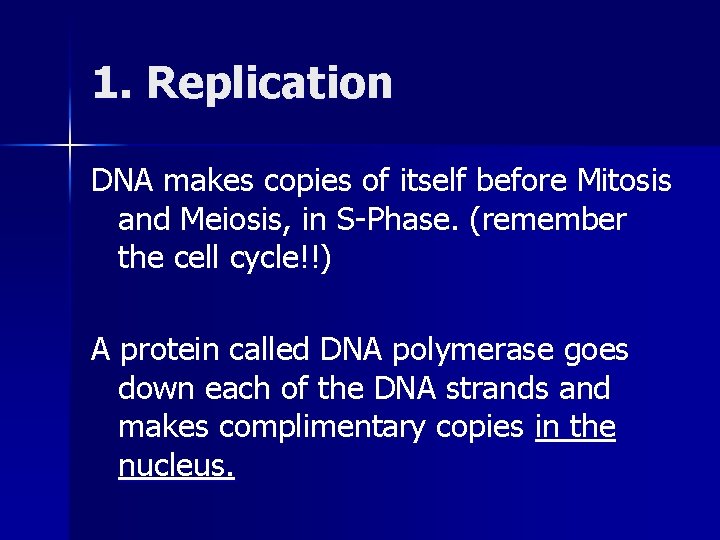 DNA notes DNA Deoxyribonucleic Acid The primary function