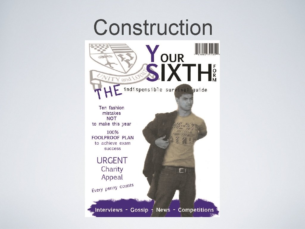 YOUR SIXTH FORM Student Magazine Front Cover Market