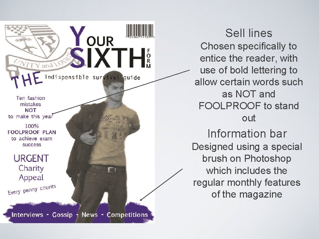 YOUR SIXTH FORM Student Magazine Front Cover Market