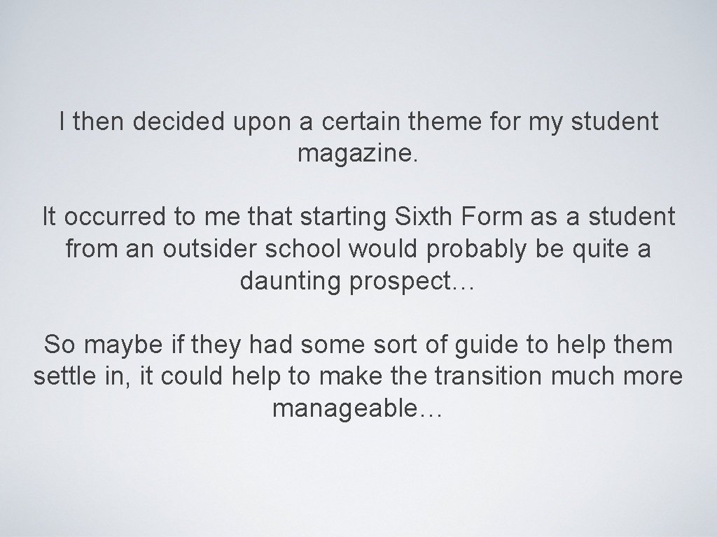 YOUR SIXTH FORM Student Magazine Front Cover Market