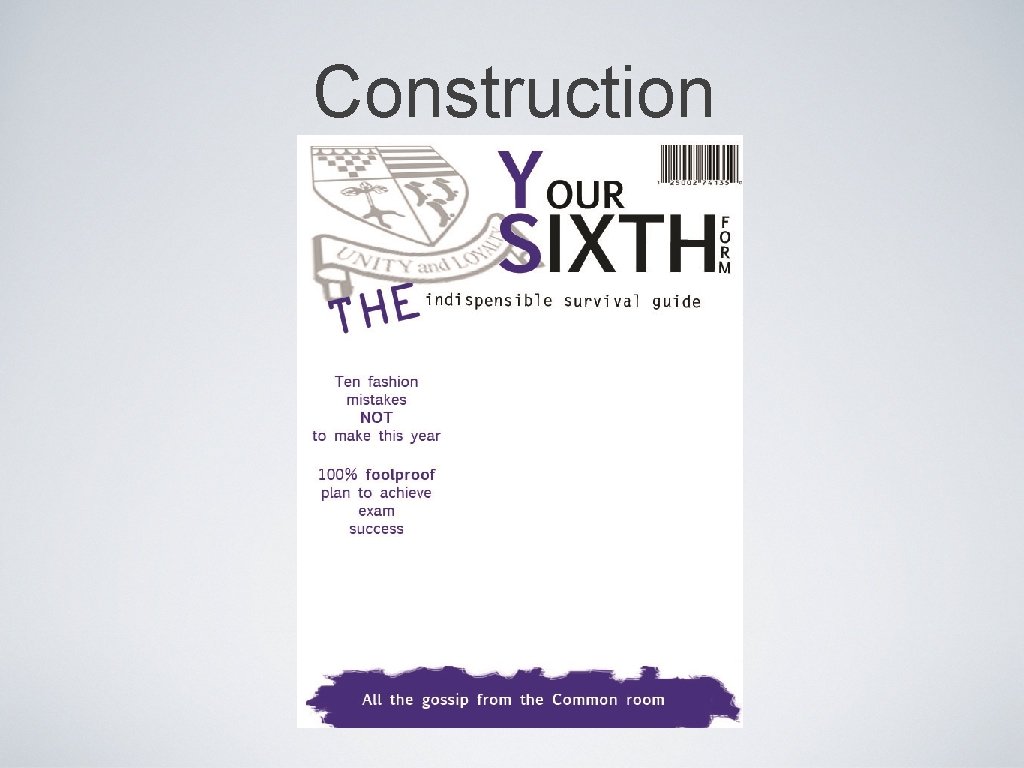 YOUR SIXTH FORM Student Magazine Front Cover Market