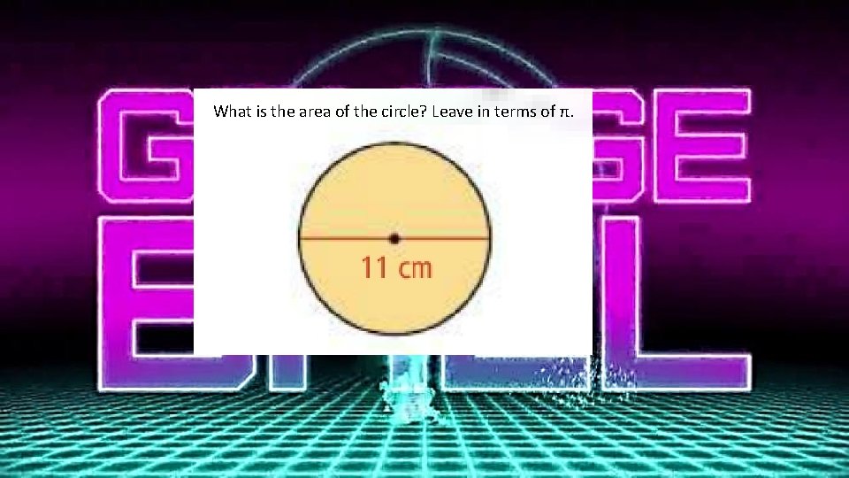 What is the area of the circle Leave