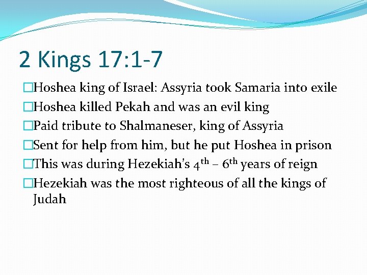 Kings and Prophets Revival or Captivity Lesson 3