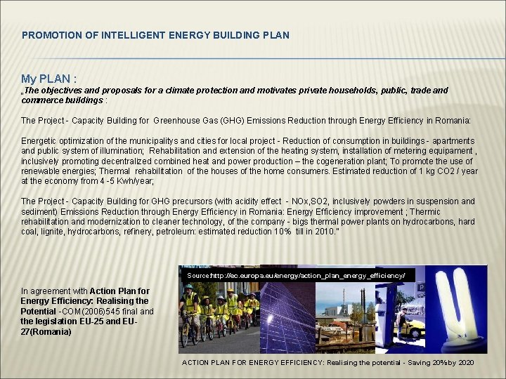 Promotion of Intelligent Energy Building PLAN Through massive