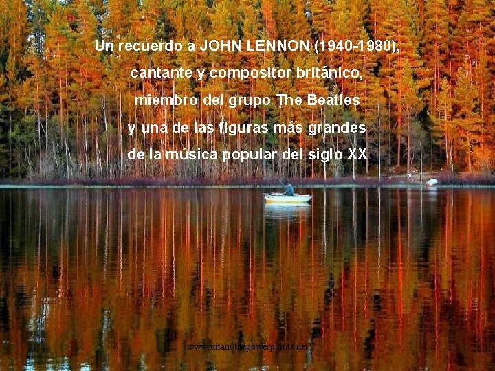 Un recuerdo a JOHN LENNON 1940 1980 cantante
