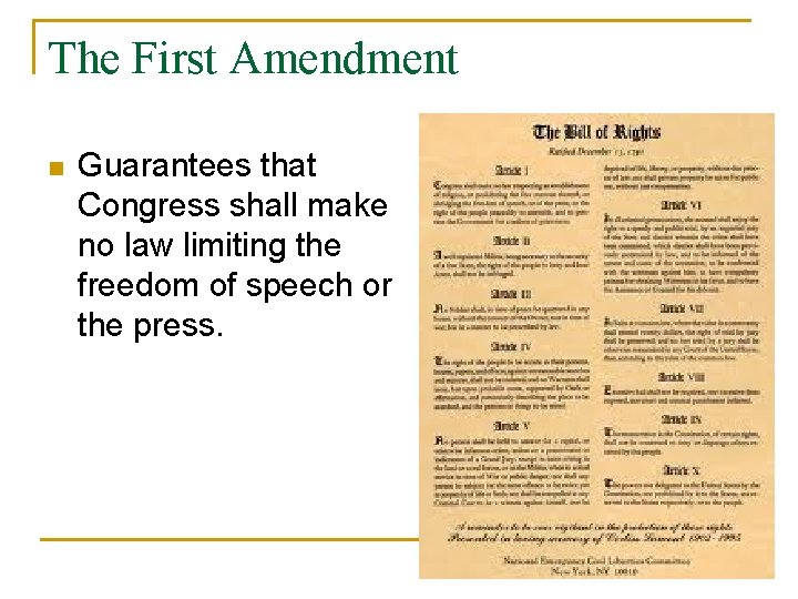 The History of the American Media Journalism I