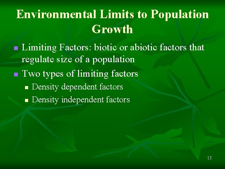 Chapter 4 Population Ecology 4 1 Population Dynamics