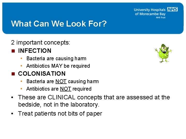 Sending Samples Kim Wilson Matron Infection Prevention UHMB