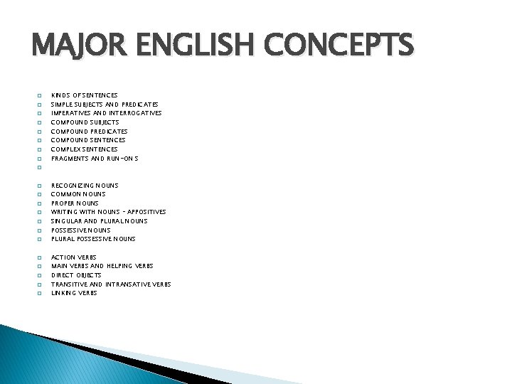 LANGUAGE ARTS 2016 ENGLISH READING WRITING MAJOR ENGLISH