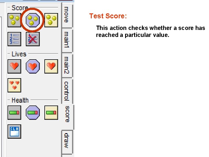 GAME IT Learning Game Maker The Score Tab