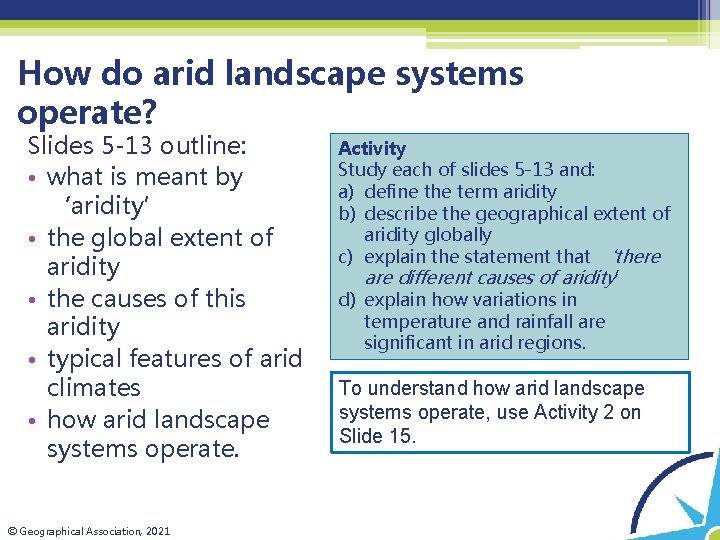 Understanding arid landscape systems Getting started Youll need