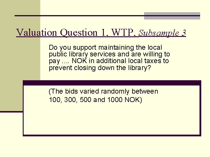 Public Libraries and Valuation How the Norwegian Population