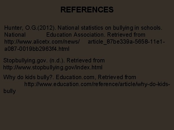 Dorman Freshman Campus Bullying Prevention Training What is
