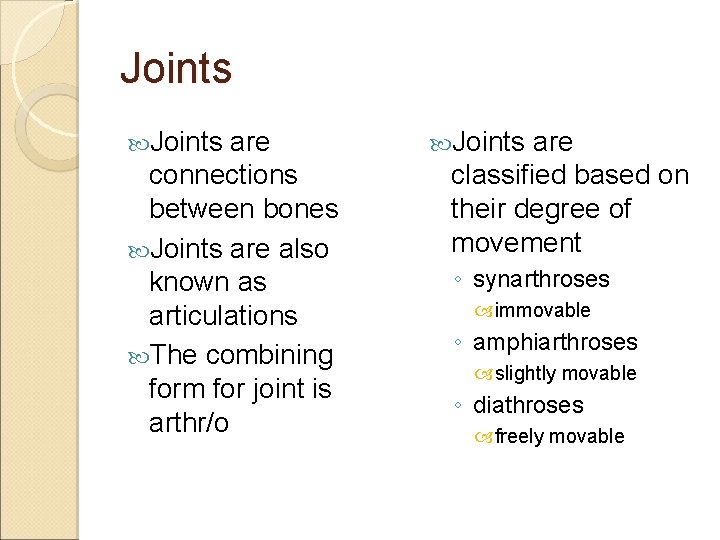 Chapter 10 Meat and Bones The Musculoskeletal System