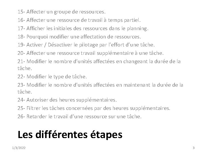 MS Project 2002 2003 Chapitre 5 Les Ressources
