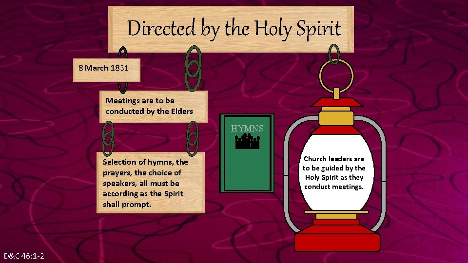 Directed by the Holy Spirit 8 March 1831