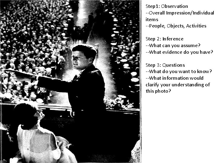 Step 1 Observation Overall ImpressionIndividual items People Objects