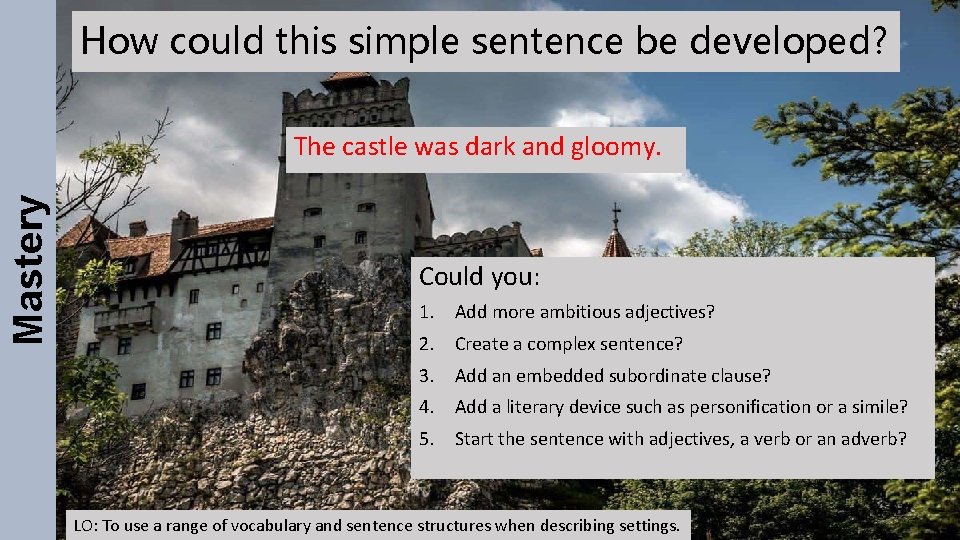 Learning Content In this lesson you will be