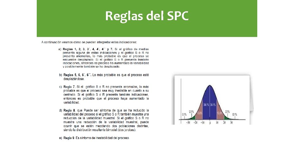 VIII CONTROL ESTADSTICO DE PROCESOS STATISTICAL PROCESS CONTROL
