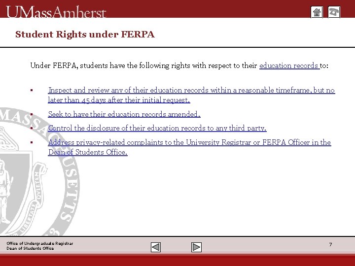 FERPA Tutorial Family Educational Rights and Privacy Act