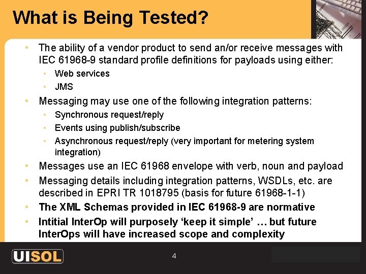 Interoperability Tests for IEC 61968 9 Scott Neumann