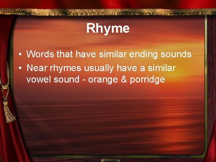 Rhythm and Rhyme Schemes and the wonderful world