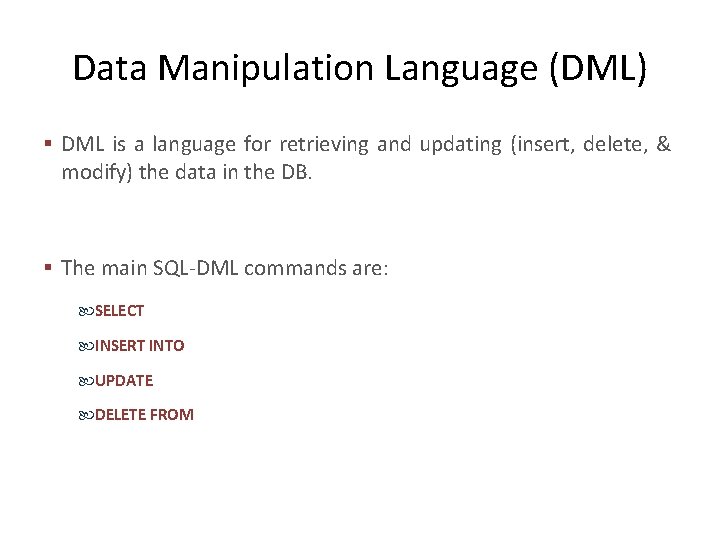 Oracle SQL Introduction Database Design Revision Steps in