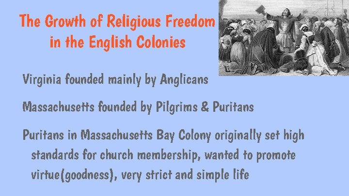 The Growth of Religious Freedom in the English