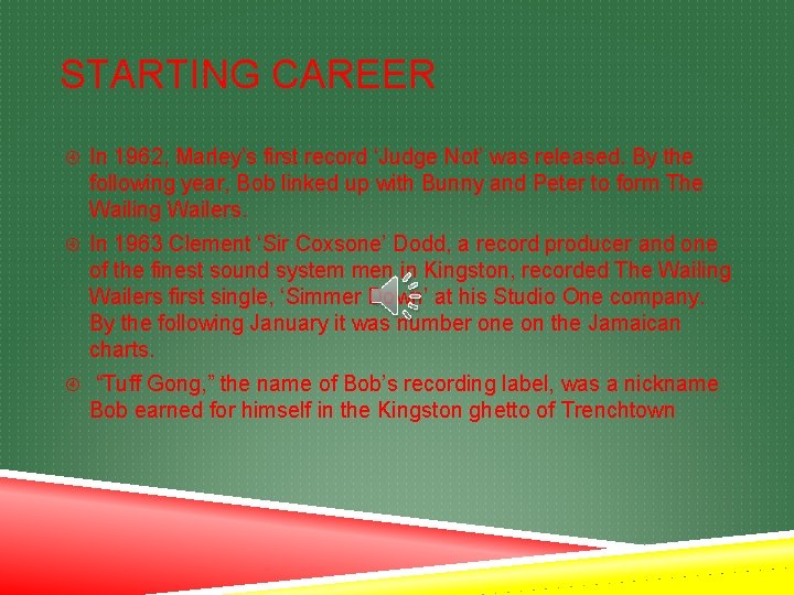 MARLEY Ellis 5 FACTS His dreadlocks symbolize his