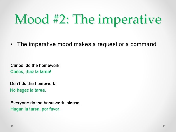 Three moods of language Whats the difference I