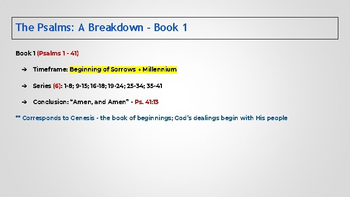 The Psalms The Psalms The What Where When