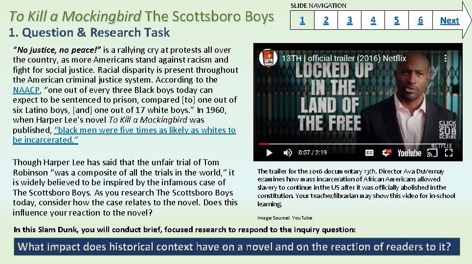 To Kill a Mockingbird The Scottsboro Boys 1