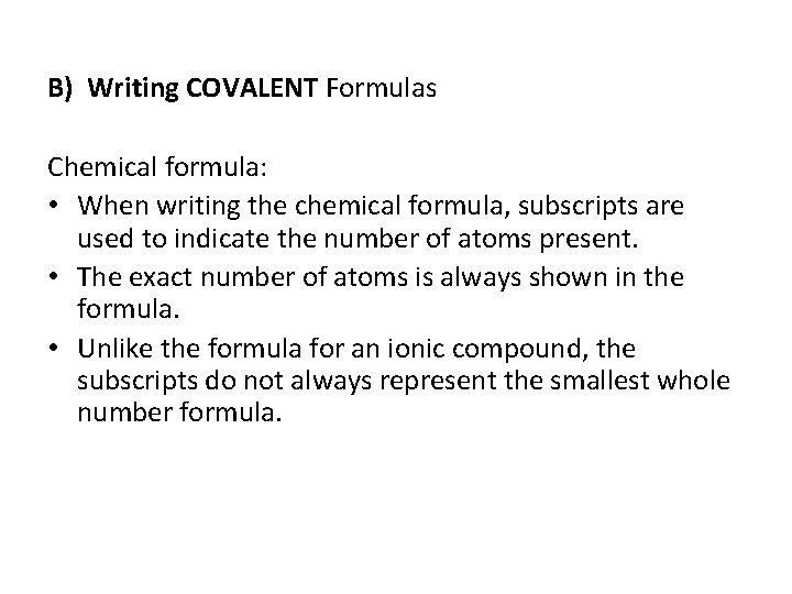4 2 b Naming Covalent Molecules A Naming