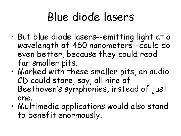 What is the Physics Behind Blueray Laser Disc