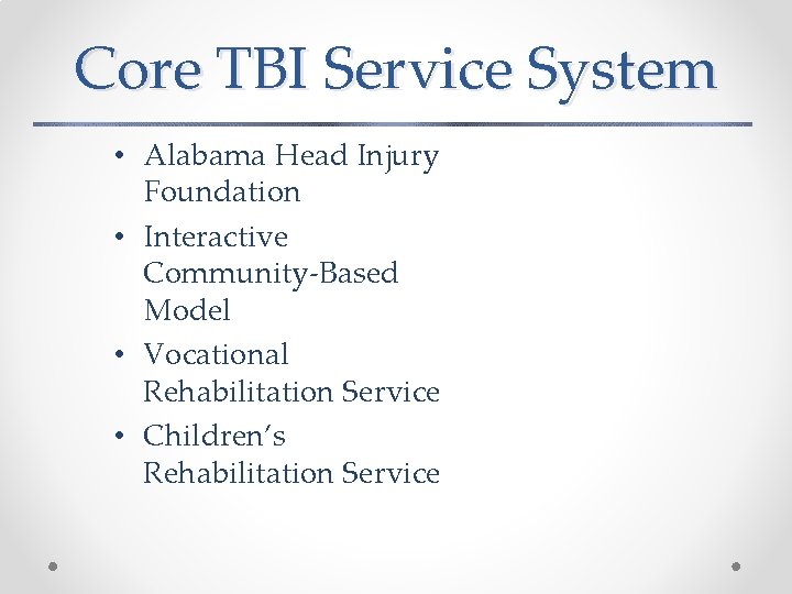 Traumatic Brain Injury and Sports Concussion Presenter Information