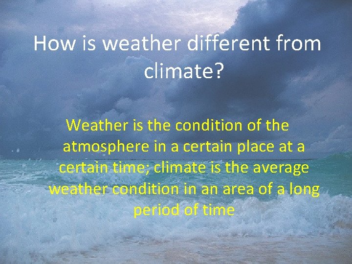 Unit 3 Test Review Water and Weather What