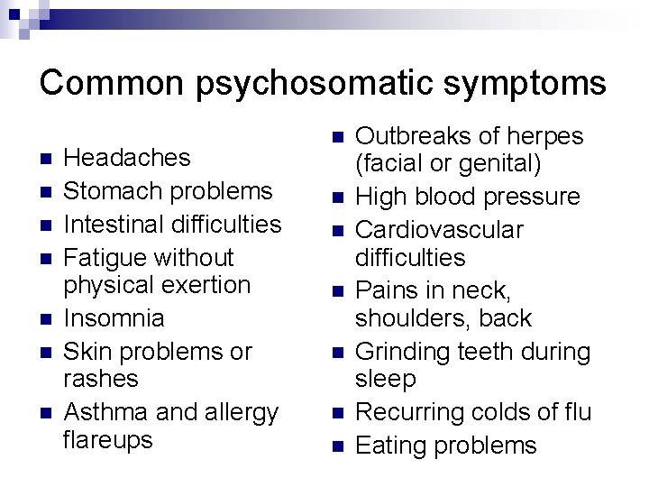 Stress Study Guide Good vs Bad stress Autonomic