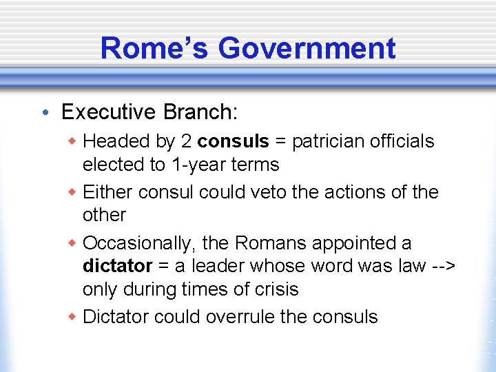 Ancient Rome The Italian Peninsula Narrow bootshaped peninsula