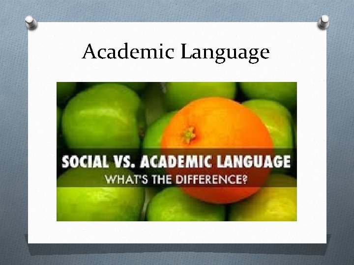 Building Academic Language An Introduction to Tiered Vocabulary