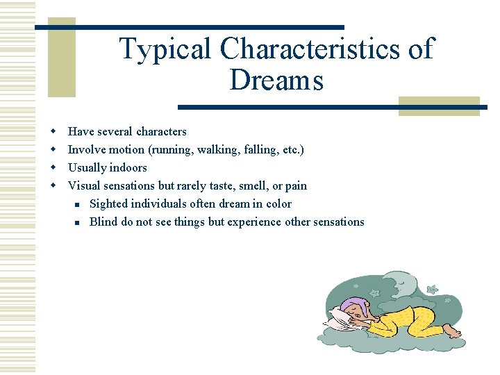 Sleep and Dreams Circadian Rhythm regular bodily rhythms