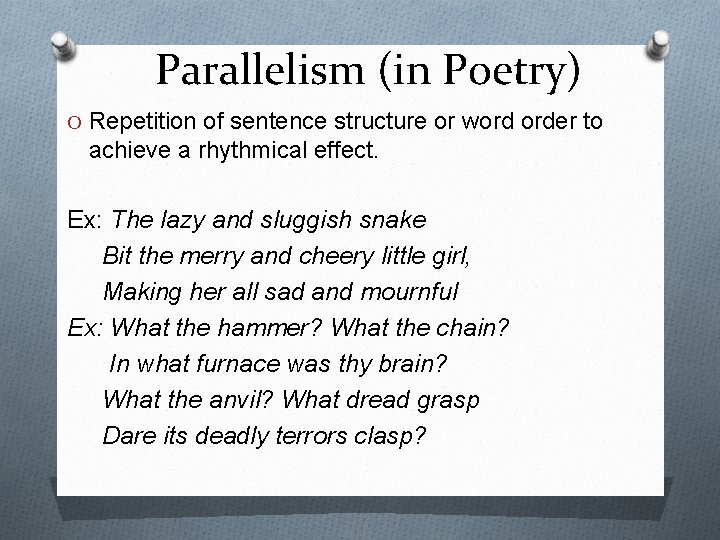 Warmup O Parallel Structure Words phrases and clauses