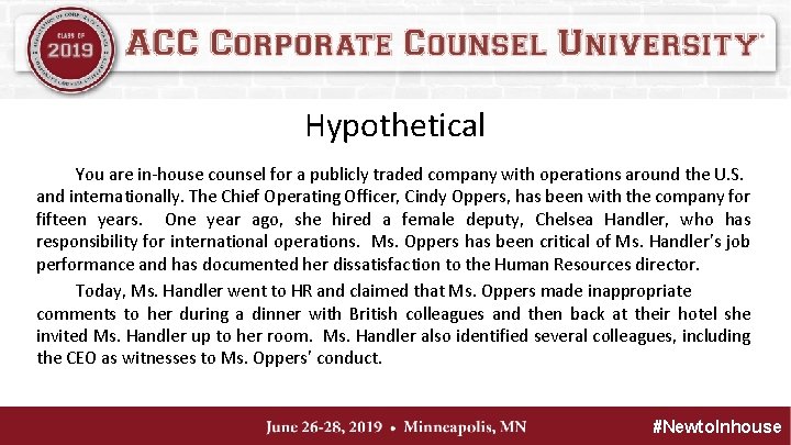 Key Employment Issues Part II When Trouble Arises